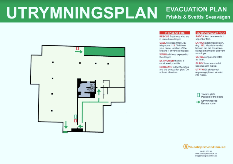 Hur utformas en utrymningsplan? - Brandsläckarservice.se